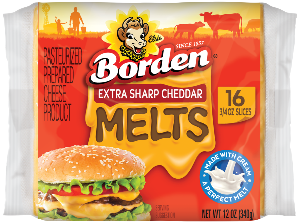 Extra Sharp Cheddar Melts - Borden® Cheese Extra Sharp Cheddar Melts - Borden® Cheese