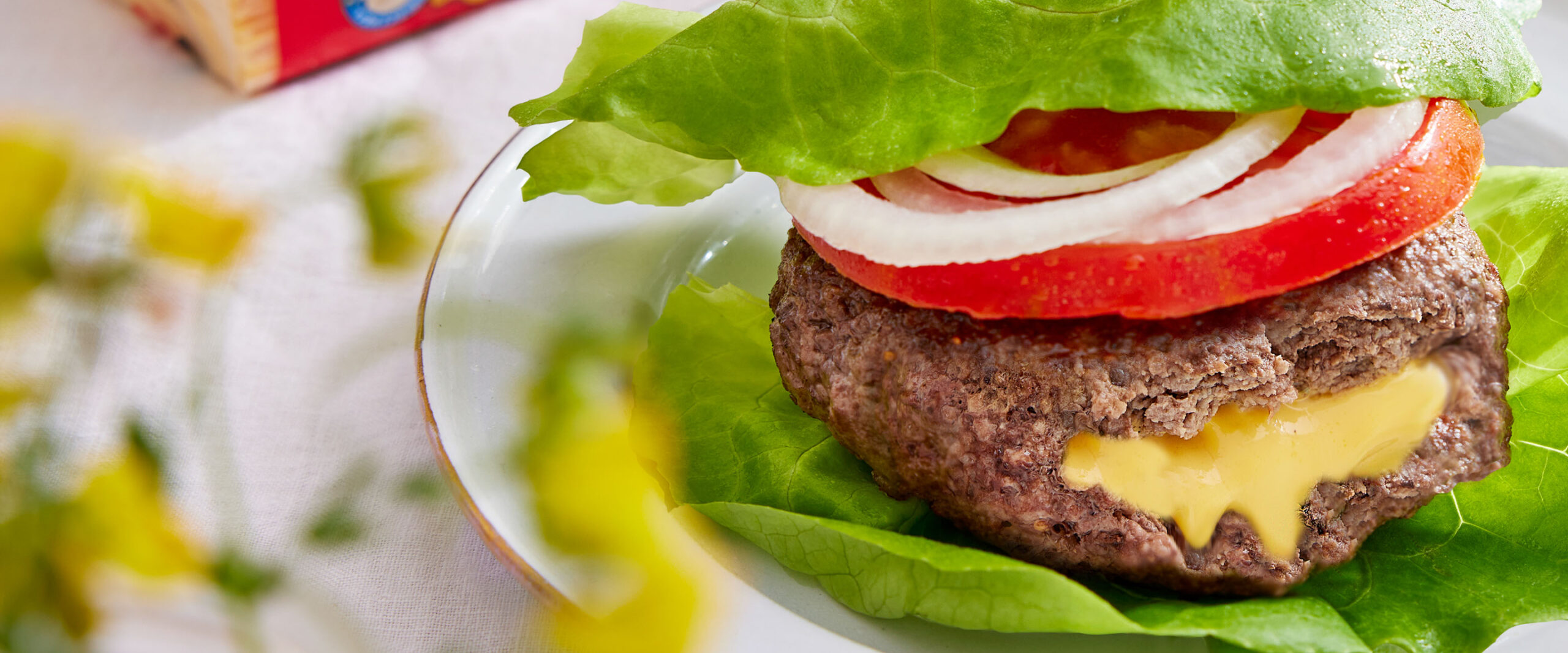 Lettuce Wrapped Juicy Lucy - Borden® Cheese